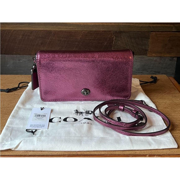 Coach | Bags | Coach Metallic Dinky Style 3552 | Poshmark